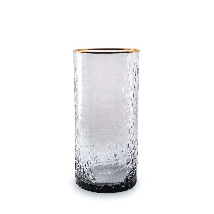 Beatriz Ball Glass Croc Highball with Gold Rim – House to Home ...