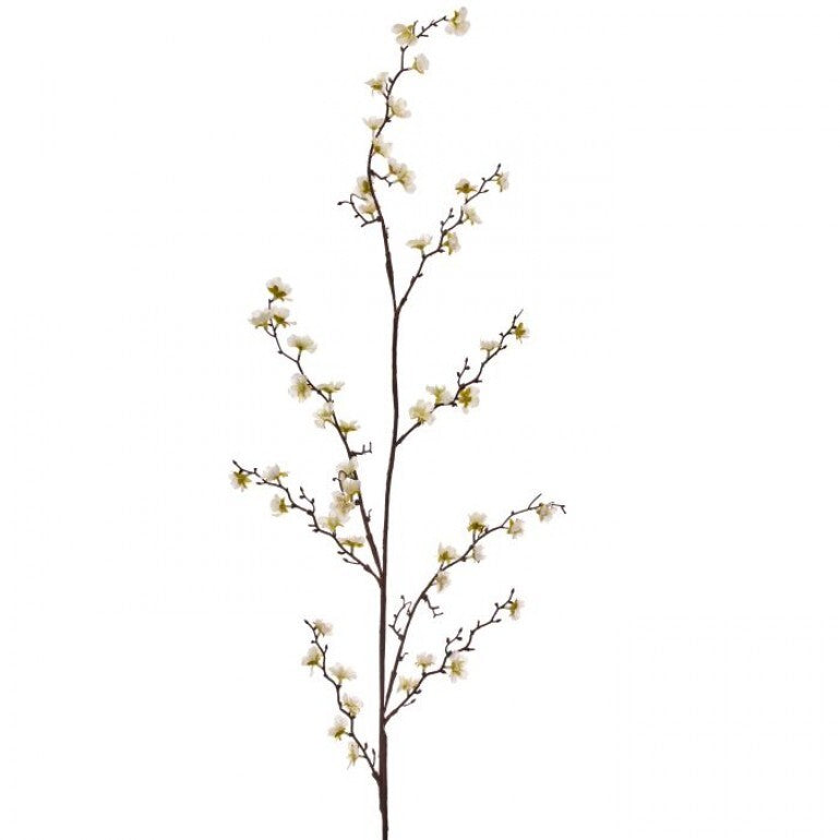 Cream White Plum Blossom Branch 60" – House to Home Creations / H2H Apparel