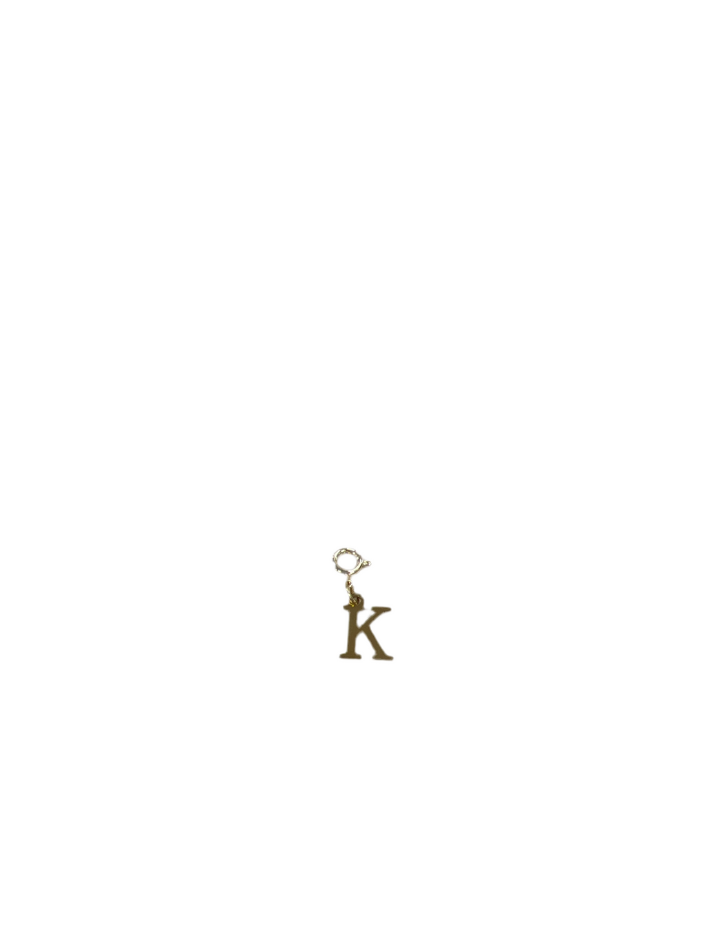 Gold Clip Charm K – House to Home Creations / H2H Apparel