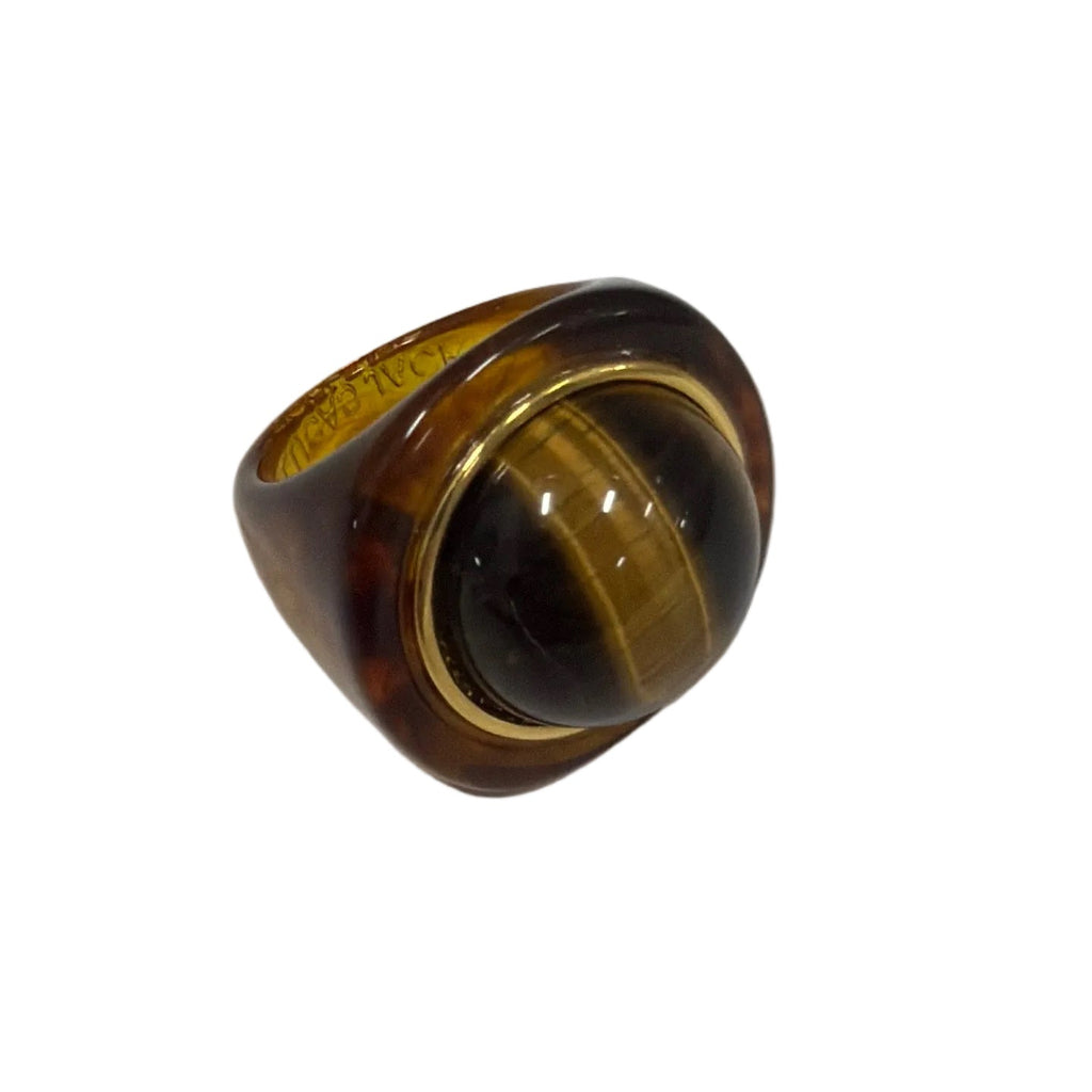 Lucas Jack Tiger Eye in Tortoise Shell Ring – House to Home Creations ...